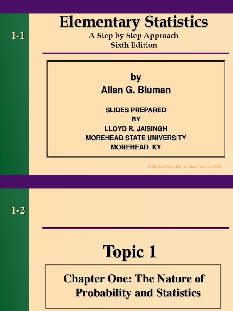 Topic 1 The Nature of Probability and Statistics | PDF | Level Of ...