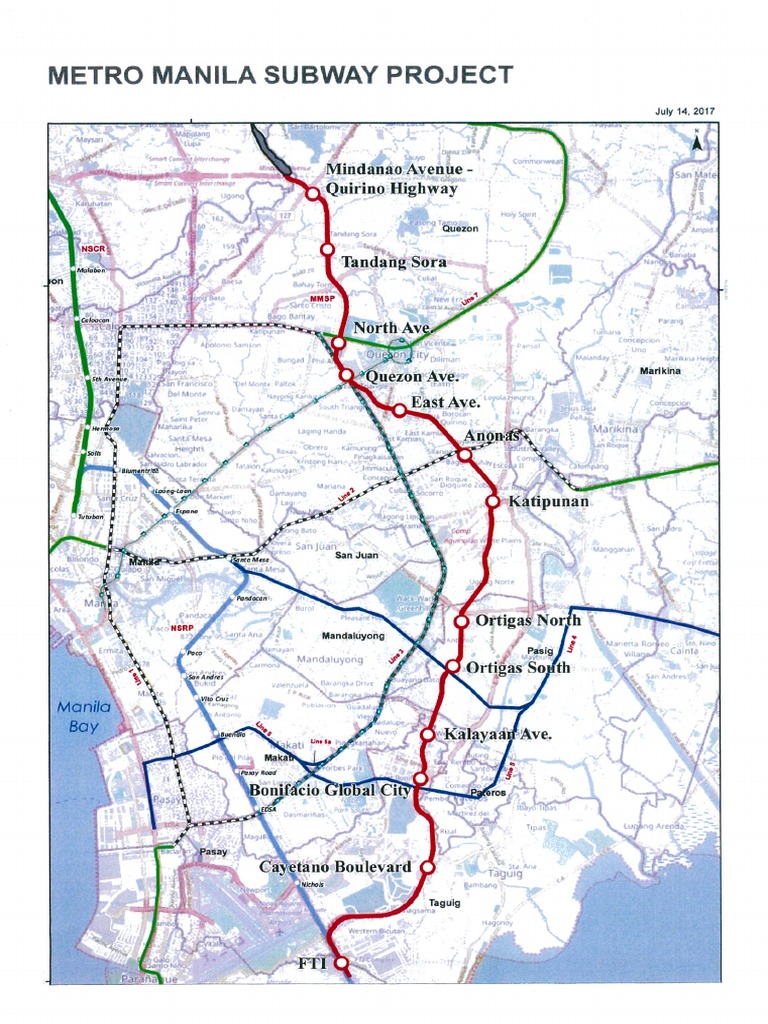 Metro Manila Subway Project Alignment | PDF