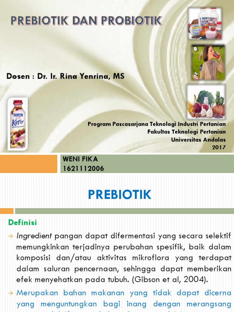 Presentasi Prebiotik Dan Probiotik | PDF