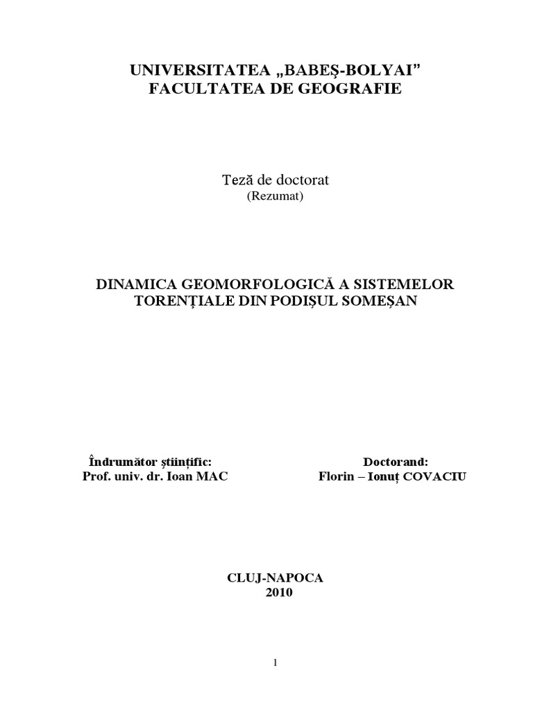 Podisul Somesan PDF | PDF