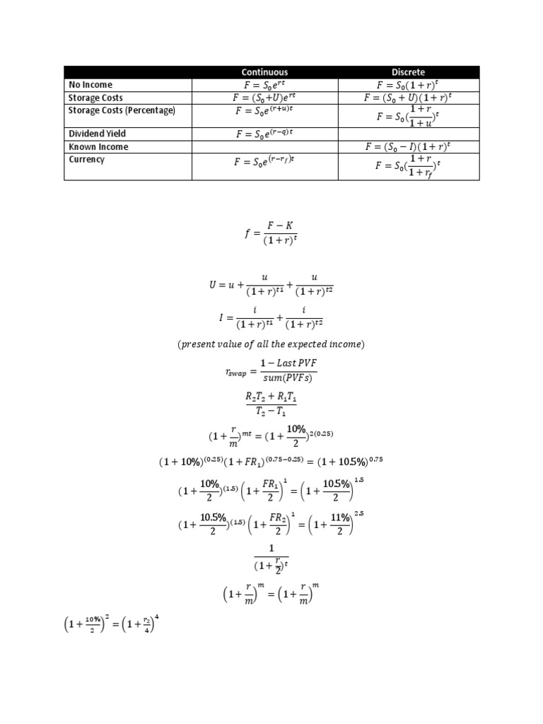 Formula | PDF | Money | Economics