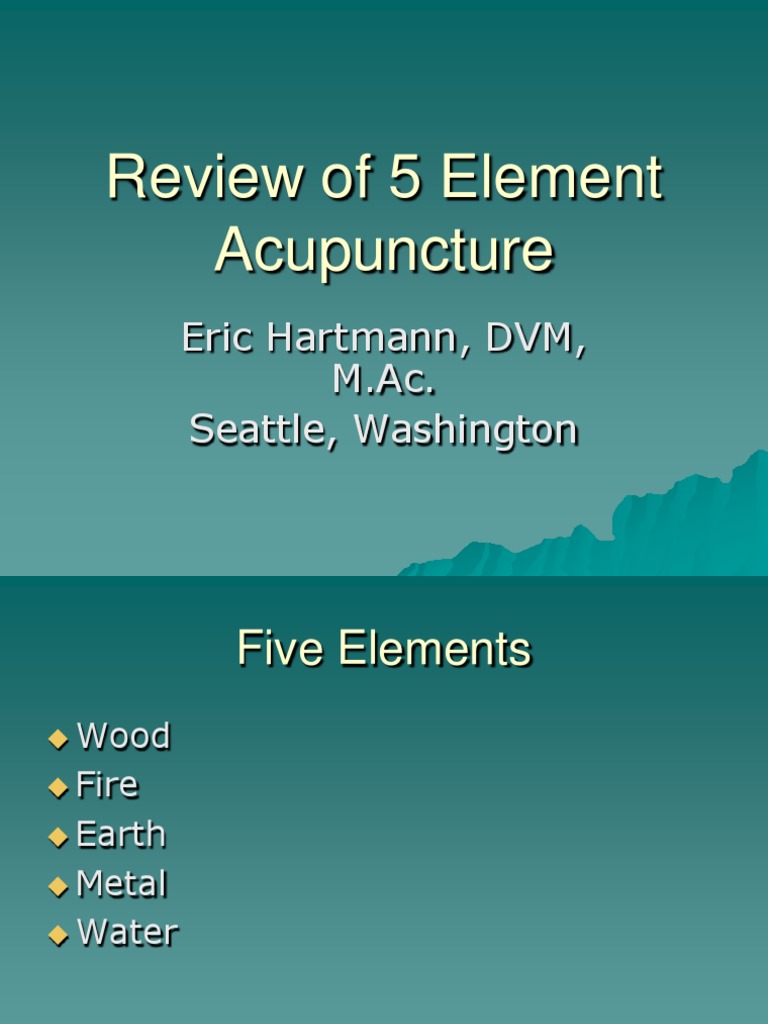 5 Element Acupuncture Guide | PDF | Taste | Qi