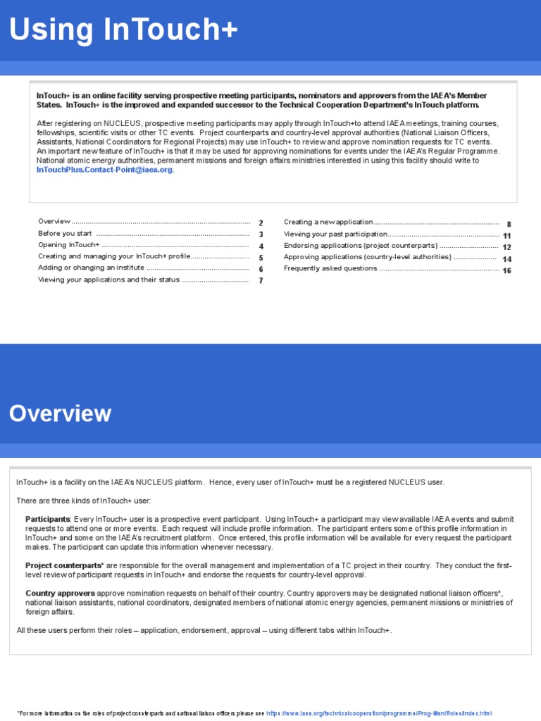 Using Intouch Plus | PDF | International Atomic Energy Agency | Hyperlink