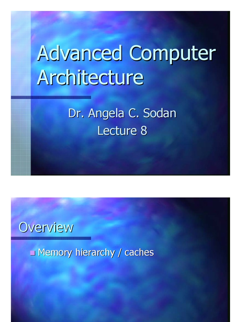 Advanced Computer Architecture | PDF | Cpu Cache | Computer Data Storage