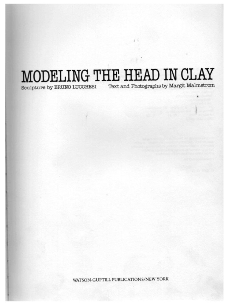 Modeling The Head in Clay PDF | PDF
