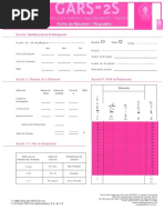 GARS 3 Spanish | PDF | Espectro autista | Sicología