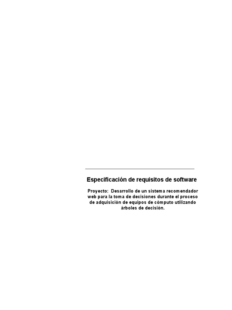 Formato - IEEE 830 PDF | PDF | Software | Contraseña