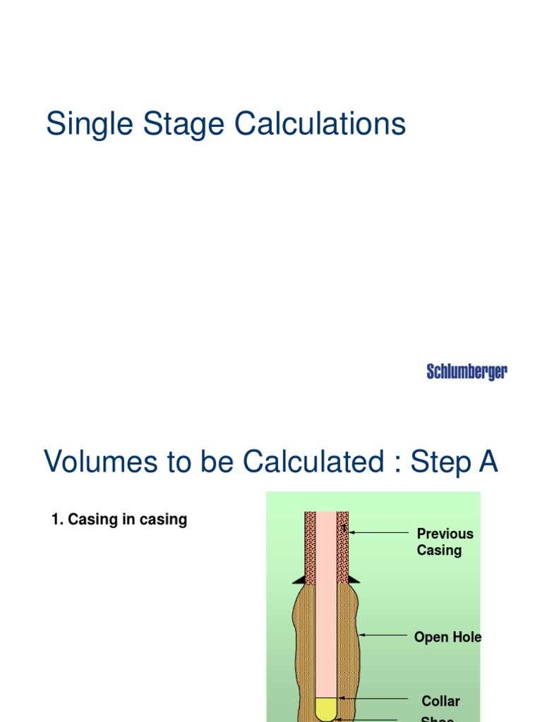 Cementing Calc | PDF | Casing (Borehole) | Barrel (Unit)