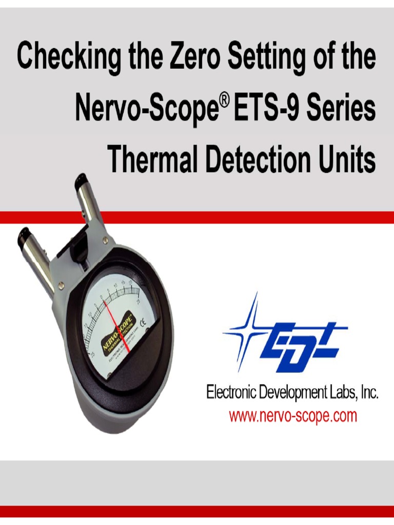 ETS-9 Series Electronic Zero & Meter Balance Instructions | PDF ...