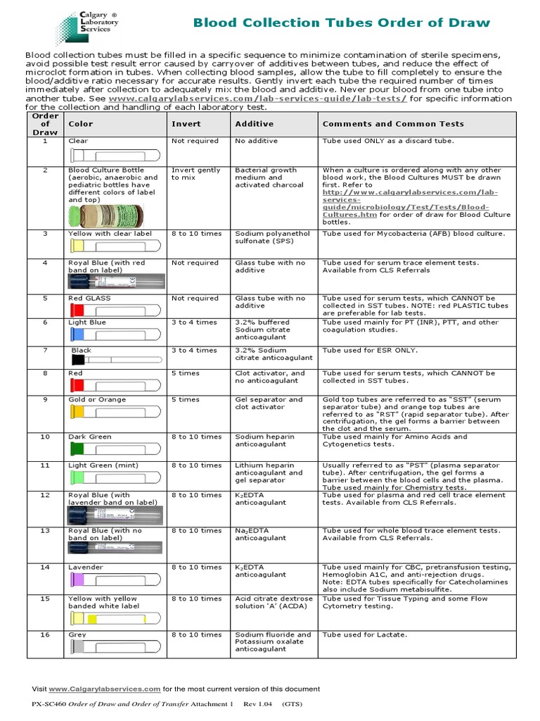 Blood Collection Tubes | PDF | Clinical Pathology | Body Fluids
