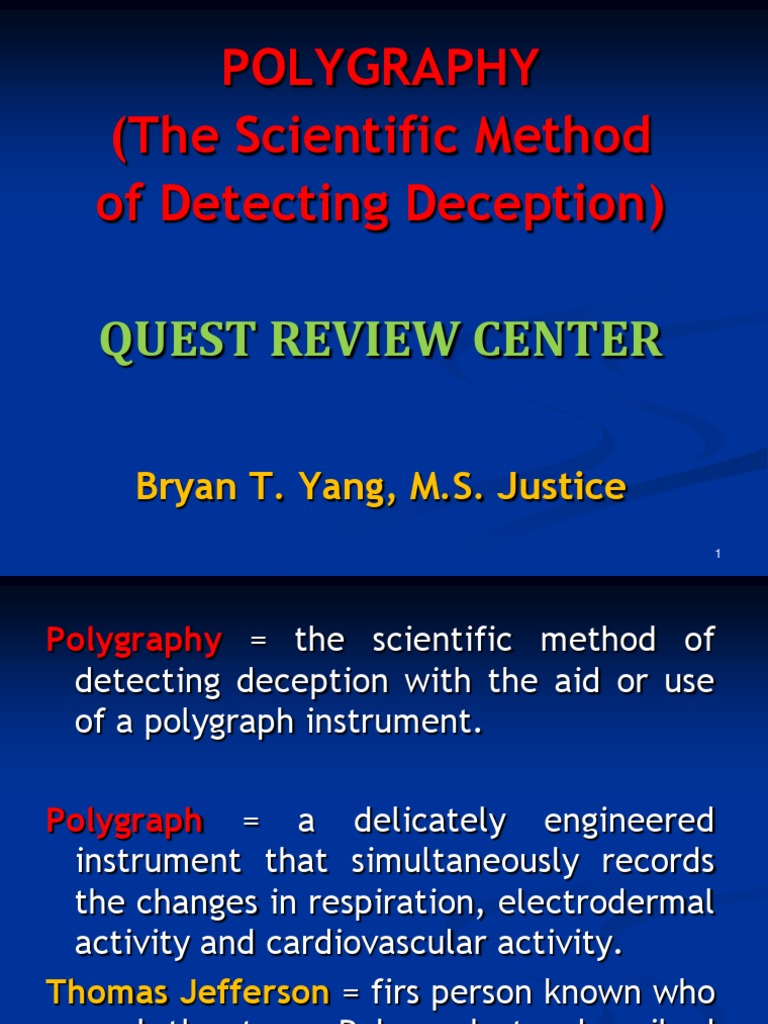 POLYGRAPHY | Download Free PDF | Polygraph | Lie