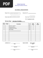 Sample Equipment Issuance Form | PDF
