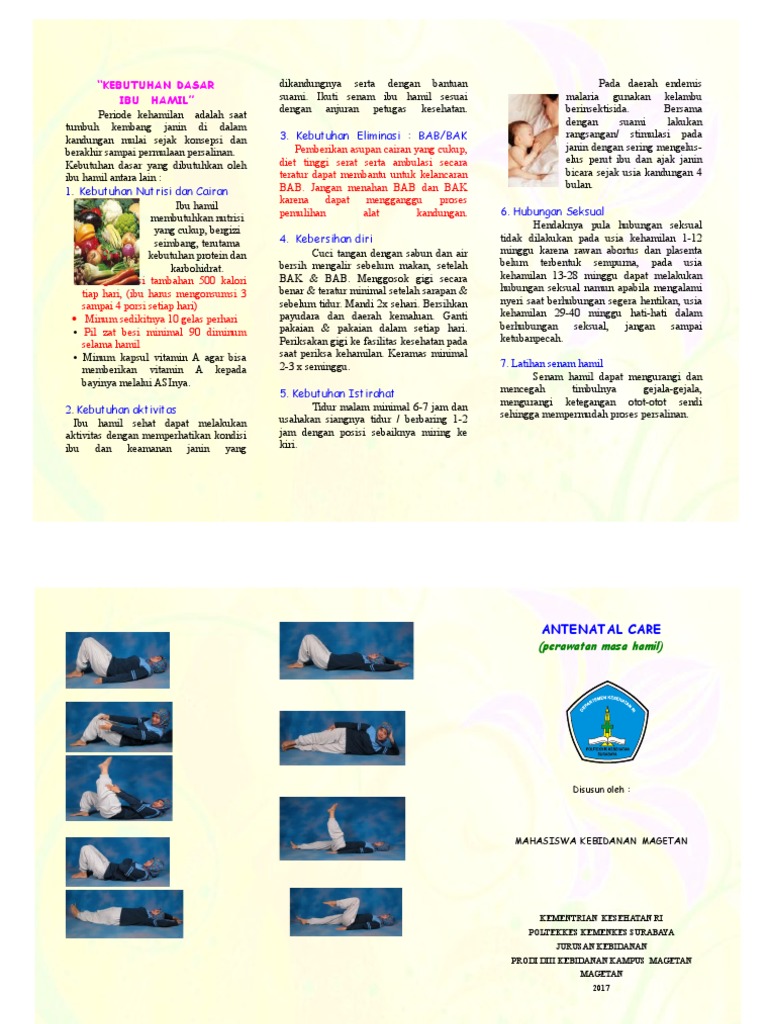 Revisi Leaflet Kebutuhan Dasar Bumil | PDF