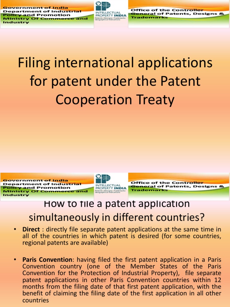 PCT Filing | PDF | Patent Application | Glossary Of Patent Law Terms