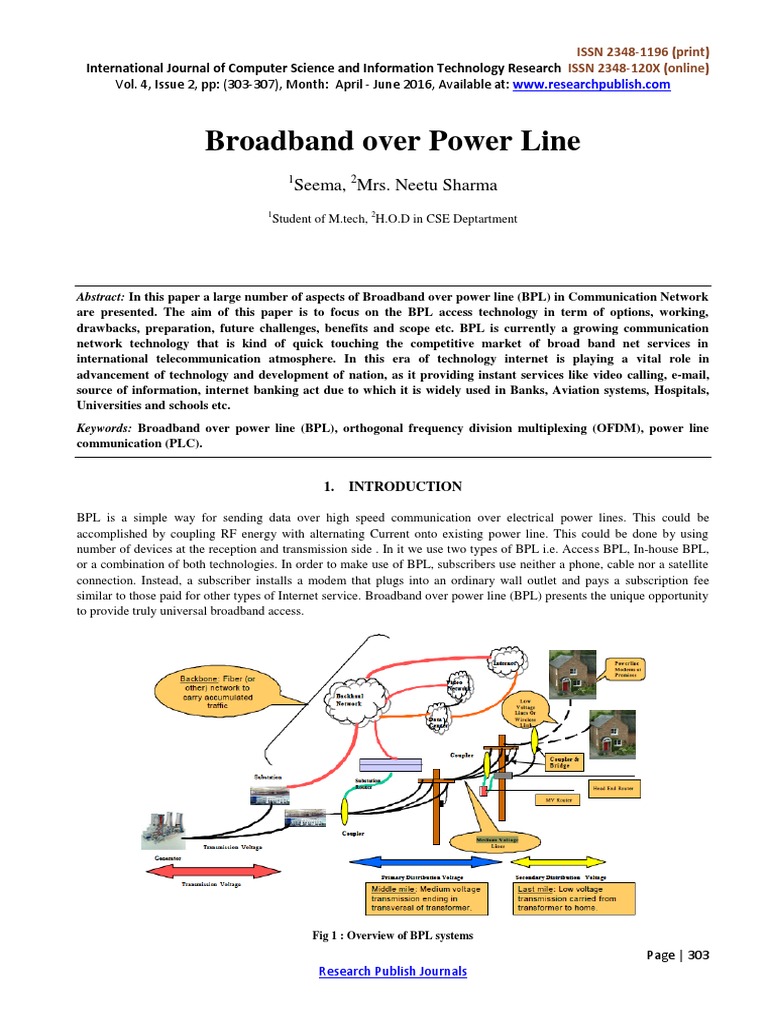 Broadband Over Power Line-3364 | PDF | Broadband | Telecommunication