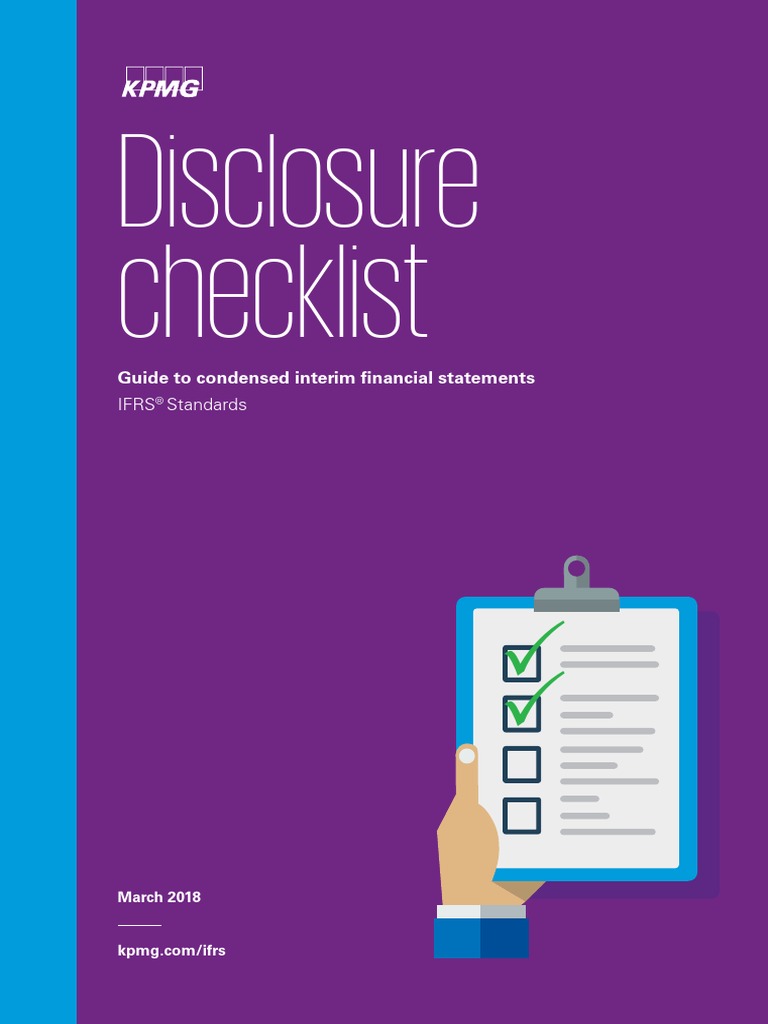 2018 Interim Disclosure Checklist | PDF | International Financial ...