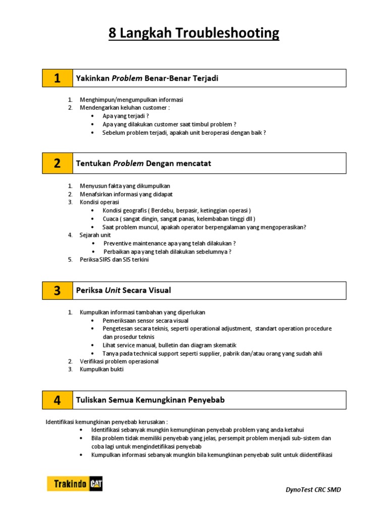 8 Langkah Troubleshooting | PDF | Komputer