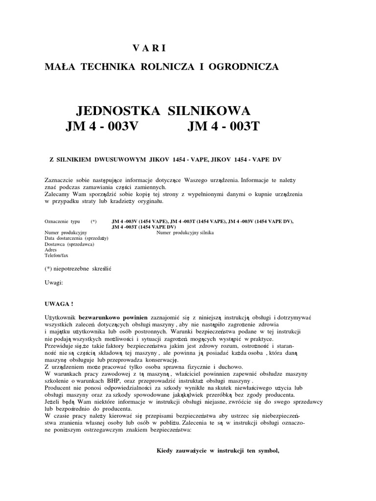Motor JM-4 | PDF