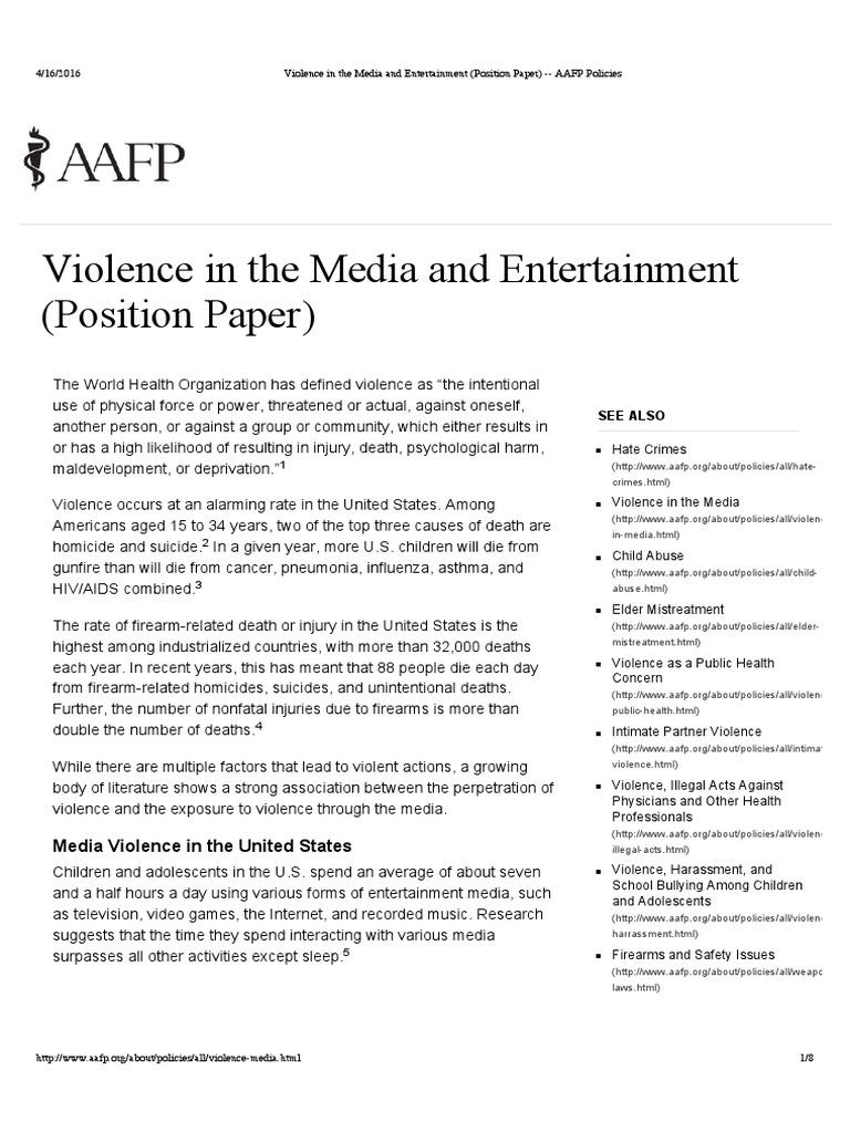 Reflection Paper 2C | PDF | Violence | Aggression