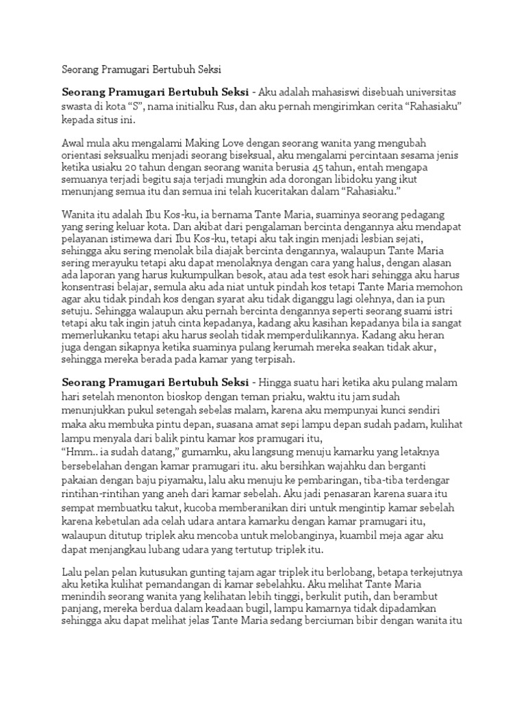 Seorang Pramugari Bertubuh Seksi | PDF