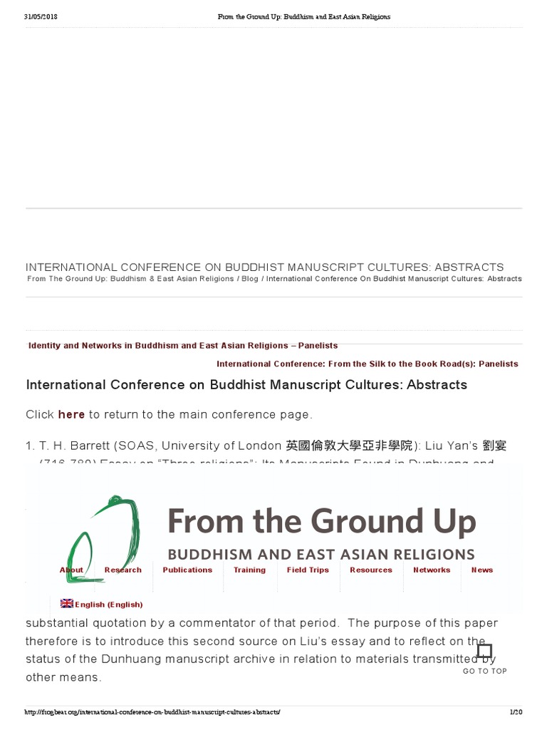 From The Ground Up - Buddhism and East Asian Religions | PDF | Tibet ...