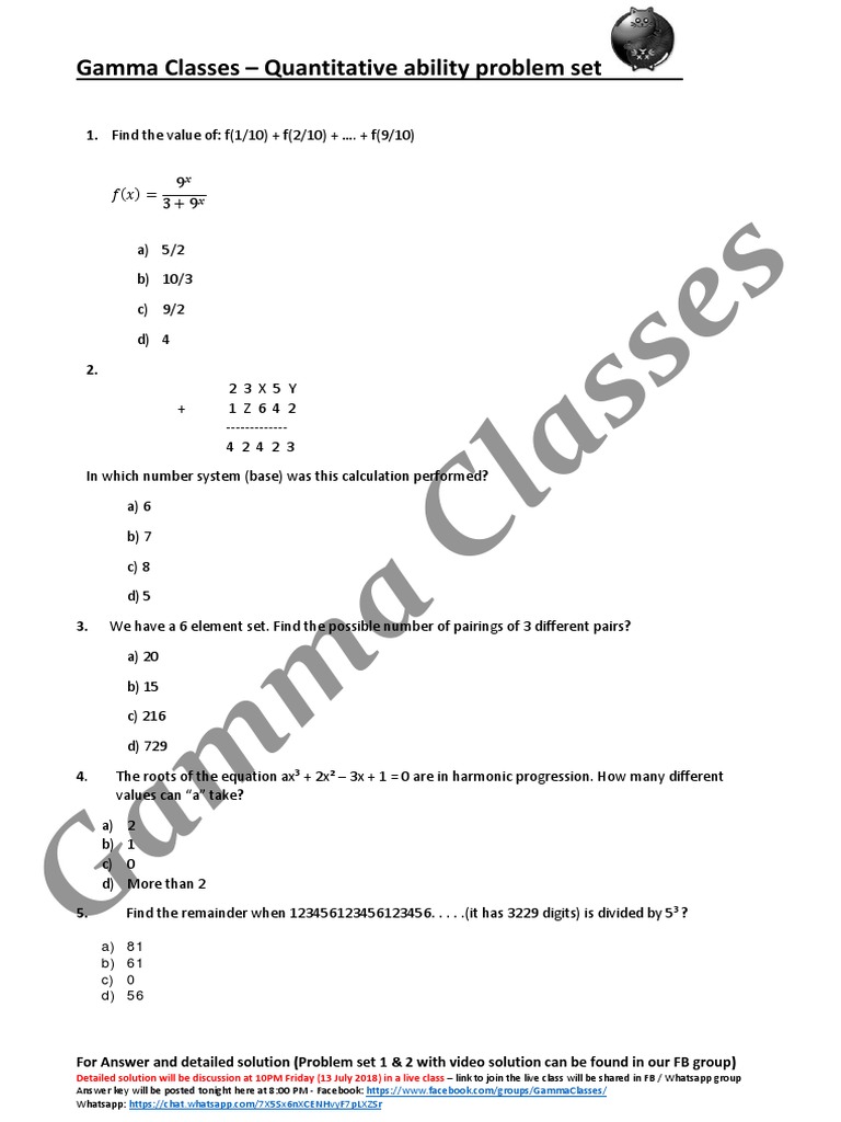 Problem Set 3 | PDF | Elementary Mathematics | Geometry