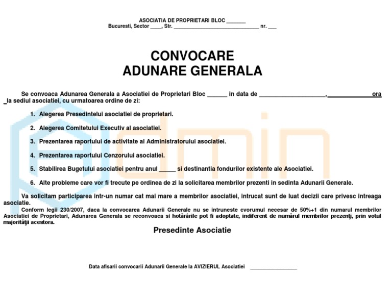 Model Convocator AGP