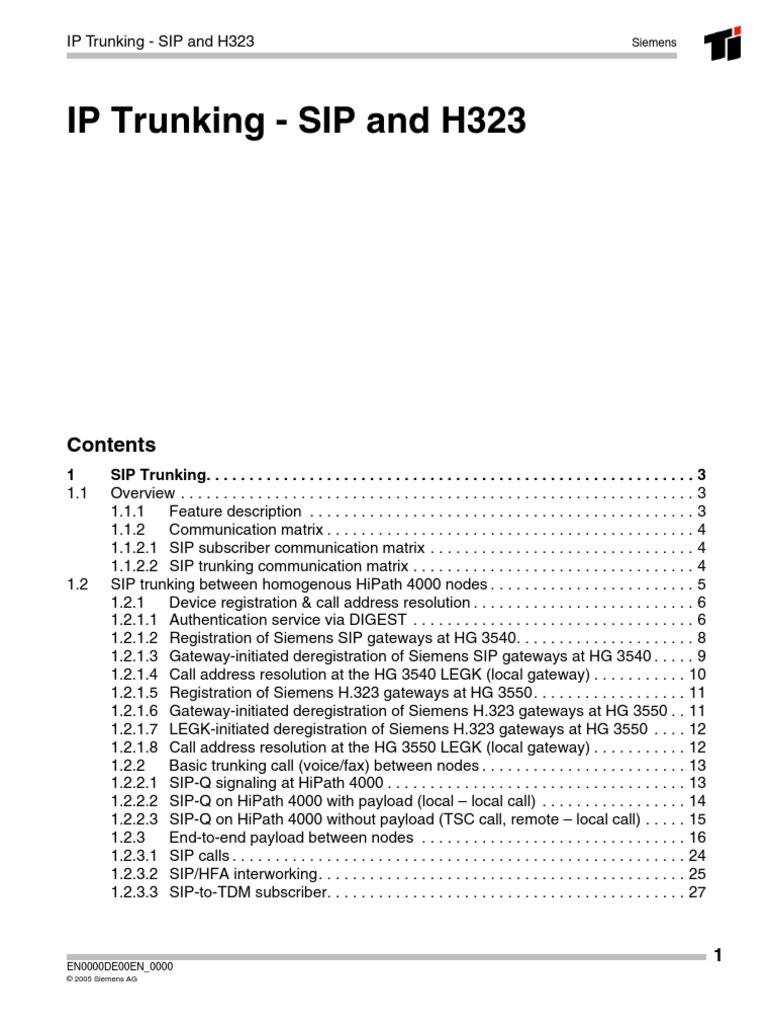 c07 - SIP Trunking PDF | Download Free PDF | Session Initiation Protocol | Gateway ...