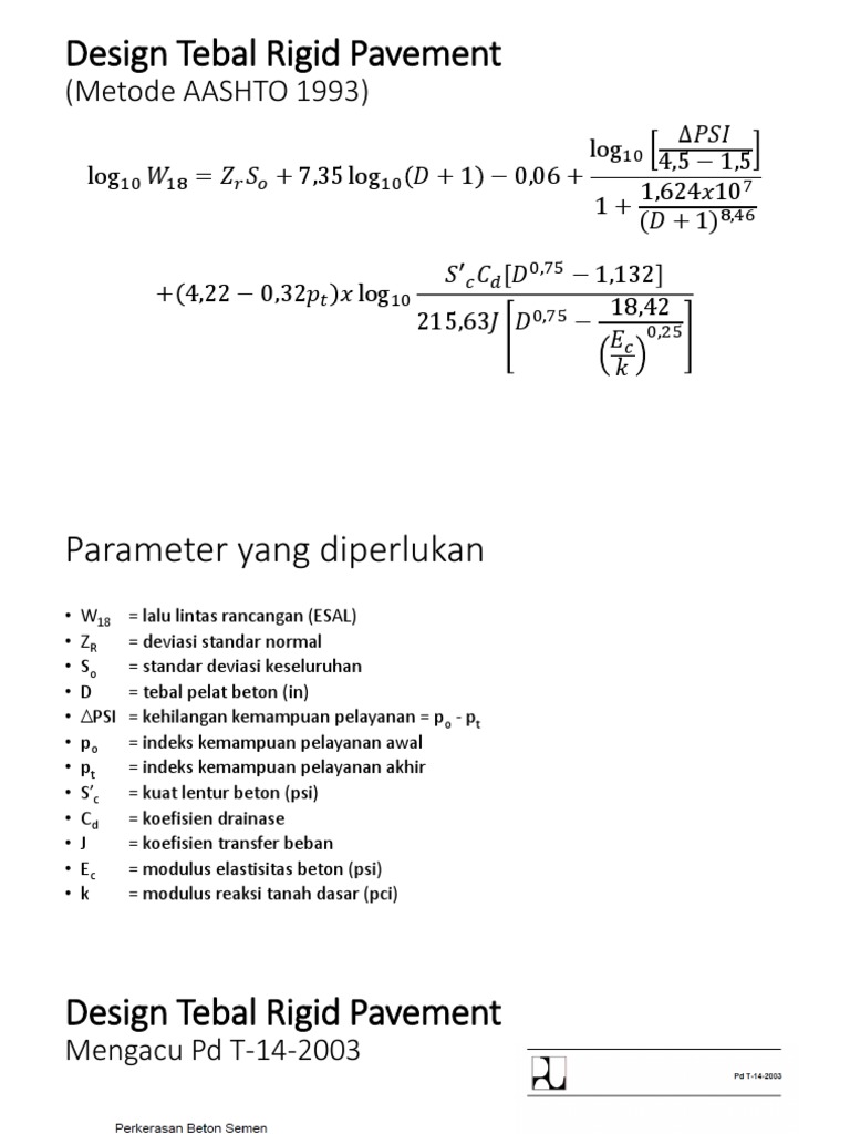 Design Tebal Rigid Pavement