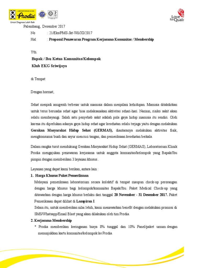 Daftar Paket Prodia Dengan Spesial Price | PDF