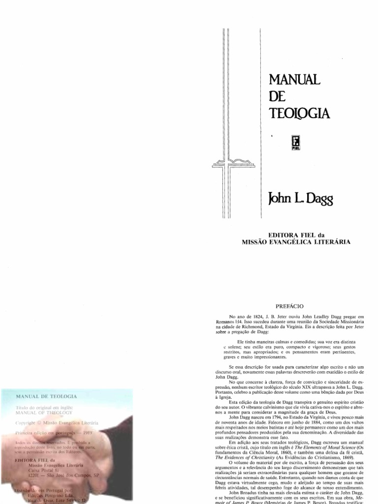 John L. Dagg - Manual de Teologia PDF | PDF