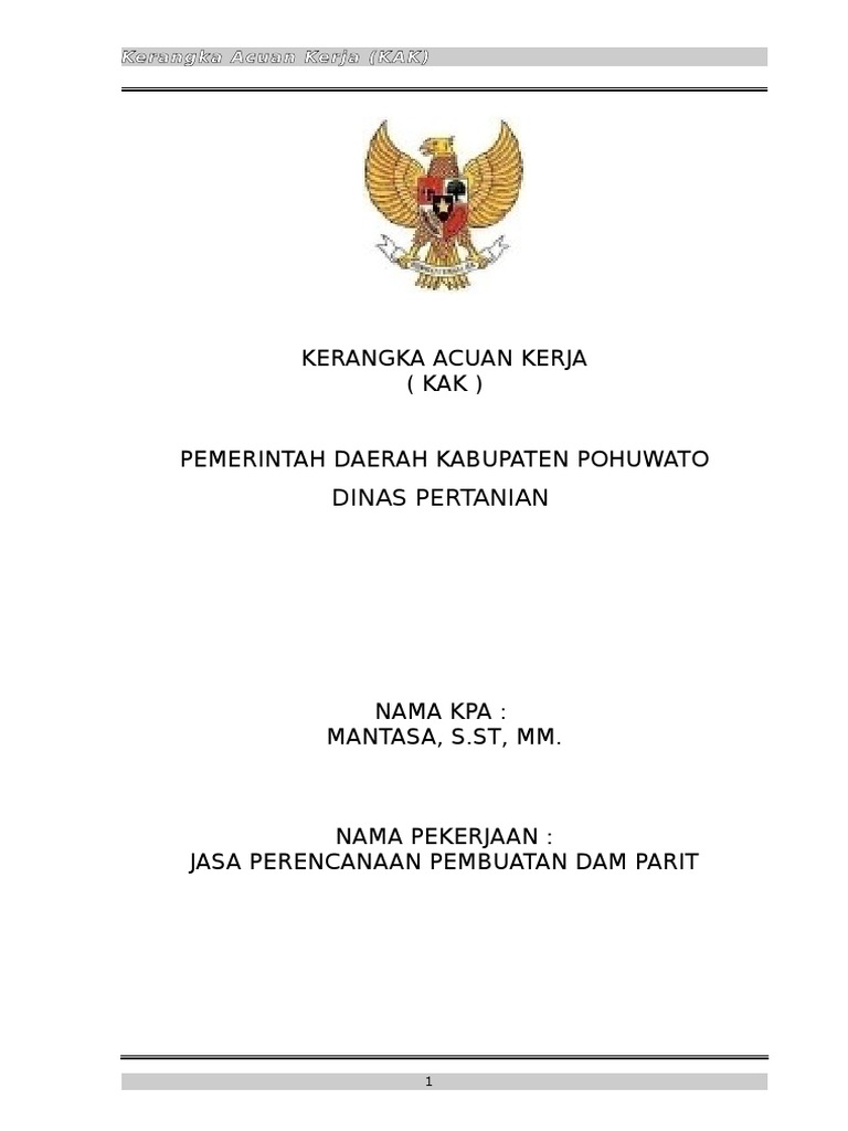 Perencanaan Dam Parit Pohuwato 2017 | PDF