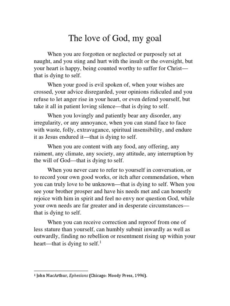 The Love of God | PDF