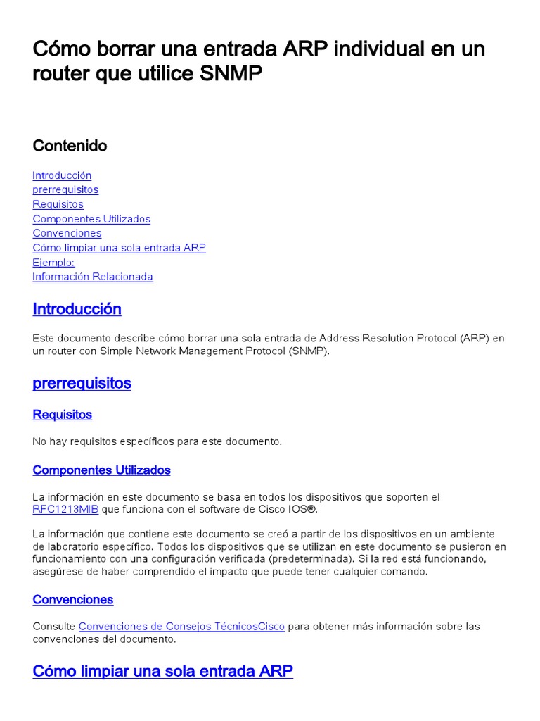 Clear Arp | PDF | Protocolos de red | Redes de computadoras