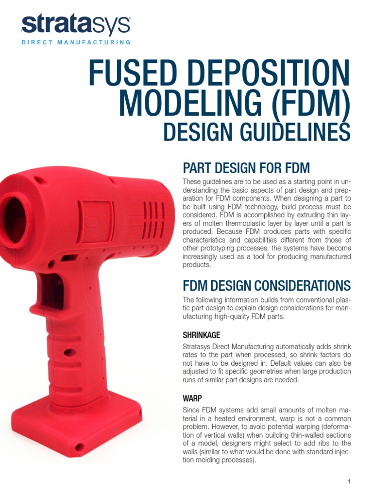 FDM Design Guidelines 2017 | PDF | Crafts | Metalworking