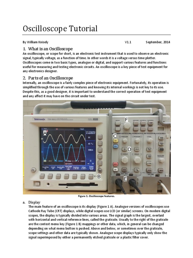 Oscilloscope Basics and Usage Guide | PDF | Electromagnetism | Electricity