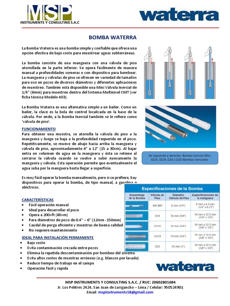 Venta de Bomba Waterra | PDF | Bomba | Energía y recursos