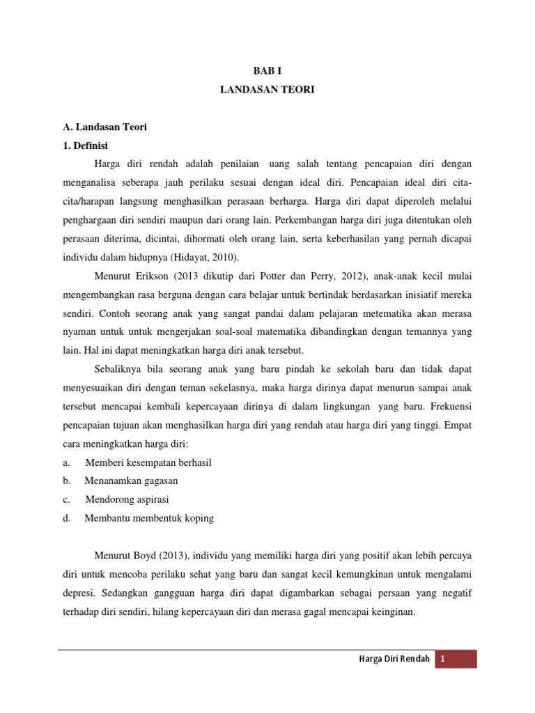 Harga Diri Rendah | PDF