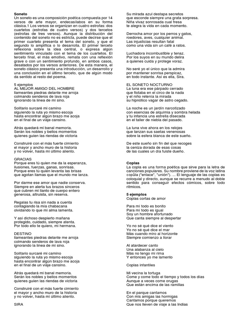 Soneto | PDF | Sonetos | Poesía