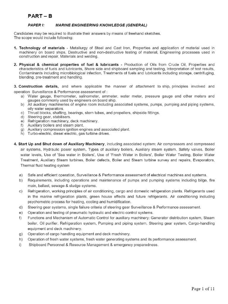 MEO Class 2 Examination Syllabus PDF | PDF