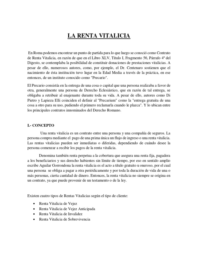 La Renta Vitalicia. Juego y Apuesta | PDF | Pagos | Justicia