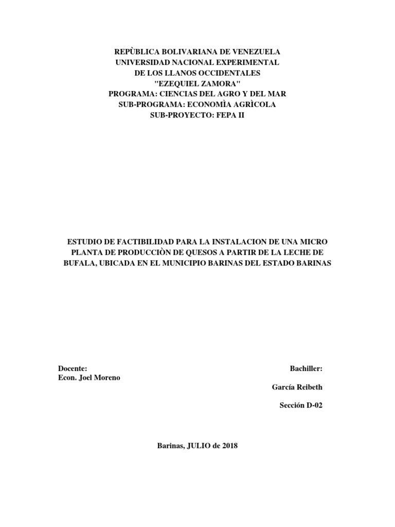 Proyecto Fepa | PDF | Leche | Queso