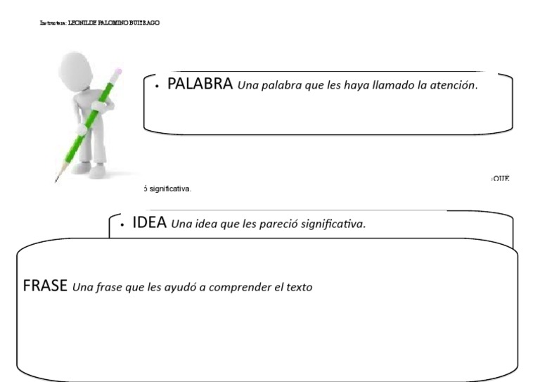 Palabra Idea Frase | PDF