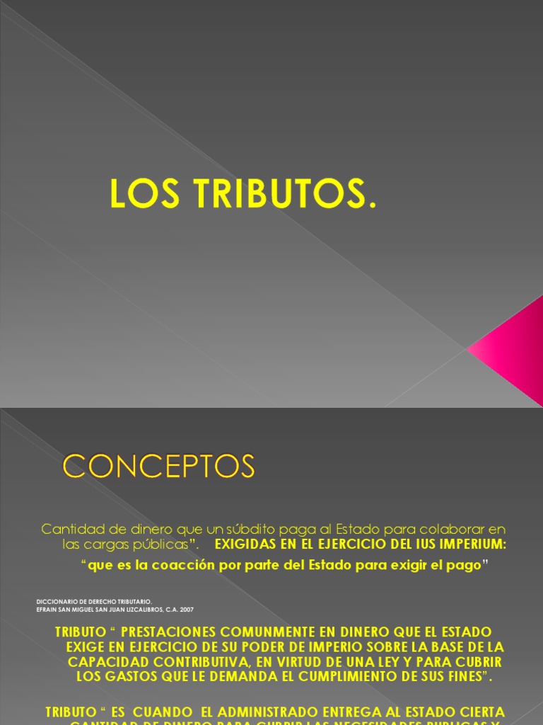 Los Tributos. | PDF | Impuestos | Finanzas del gobierno