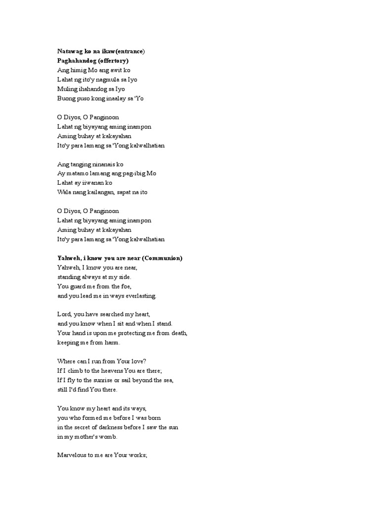 Kanta Sa Simbahan | PDF | Nature