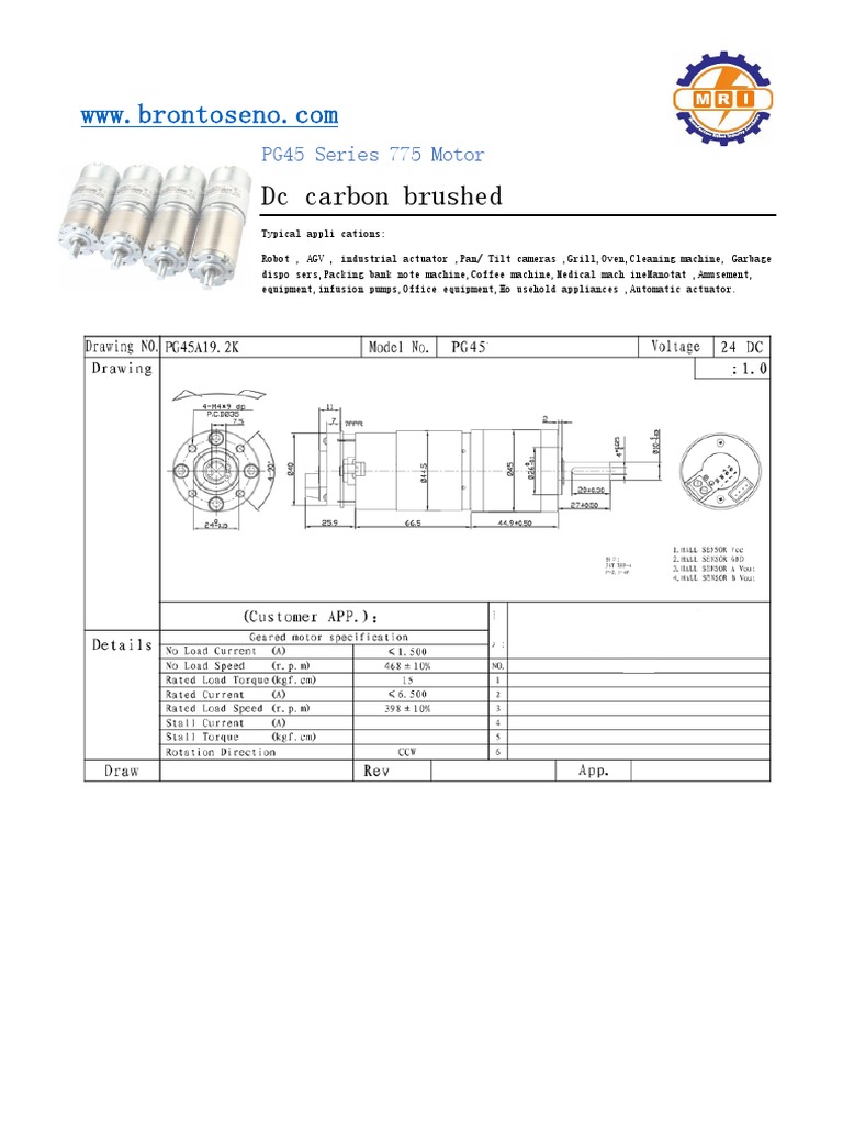 Dataheet Pg45 Www.brontoseno | Transmission (Mechanics) | Vehicles