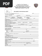 PNP Booking Form 2 | PDF | Criminal Justice | Crime & Violence