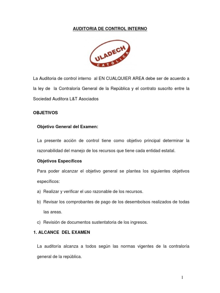 Plan de Auditoria Rut | Descargar gratis PDF | Auditoría | Contralor