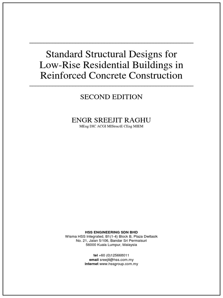 Standard Structural Designs For Low Rise Residential Buildings | PDF ...