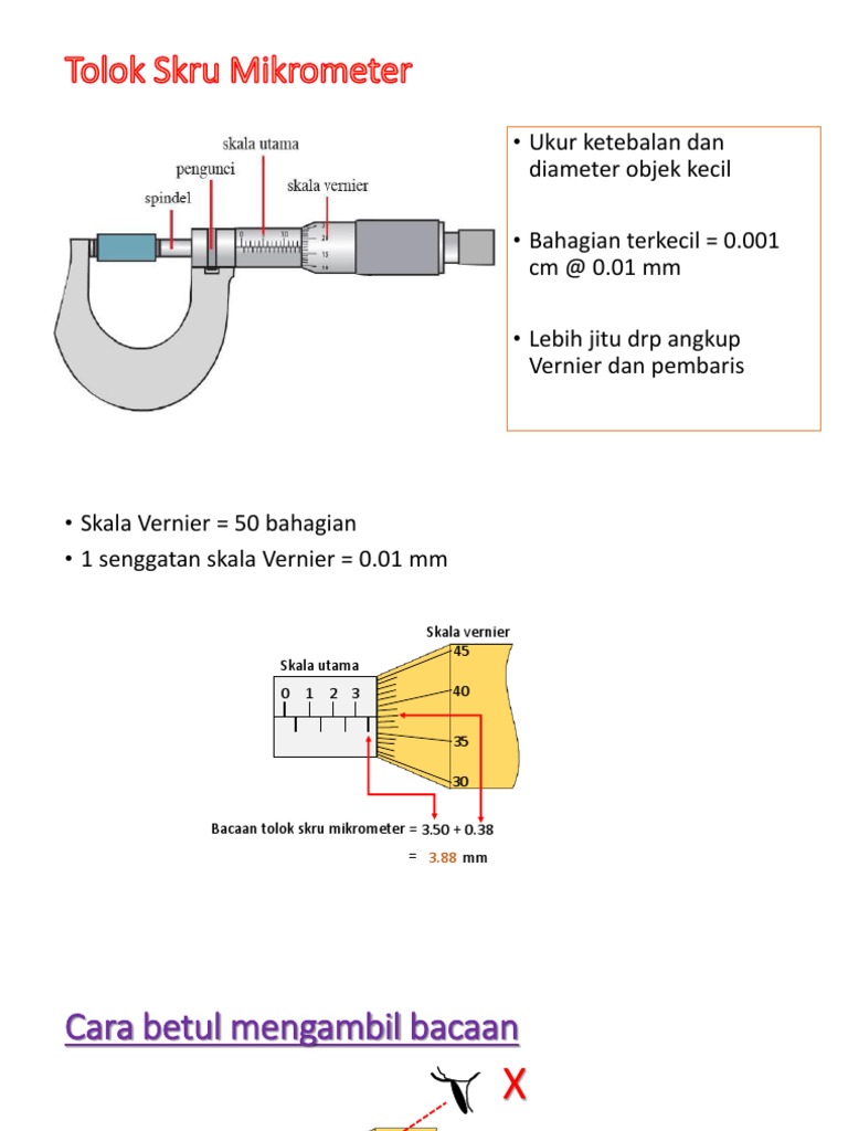 Tolok Skru Mikrometer | PDF
